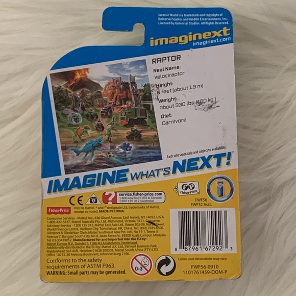 Fisher-Price | Toys | Jurassic World Dinosaur Egg Imaginext Raptor ...